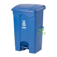 China Outdoor Dustbin Cleaning Products Baiyun Cleaning AF07317 AF07318 68L 87L Plastic Foot Control Garbage Can with Pedal for sale