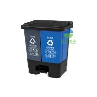 China Outdoor Dustbin Cleaning Products AF07335 AF07337 AF07338 20L 40L 60L Plastic Foot-control Pedal Classification Garbage Can for sale