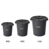 China Wholesale Best Price AF07519 65L AF07520 90L AF07521 110L Circular Garbage Can Outdoor Garbage Waste Trash Bins for Sale for sale