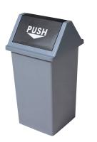 China Wholesale Outdoor Indoor AF07314 35L AF07315 55L Quadrate Plastic Garbage Can Garbage Trash Bin Watse Bin for Sale for sale