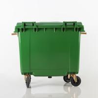 China Outdoor Dustbin Cleaning Products AF07660 BAIYUN Cleaning Big Capacity Strong 4-Wheels Metal Handle 660L Plastic Waste  Bin for sale