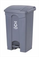 China Outdoor Dustbin Cleaning Products AF07317 68L AF07318 87L Plastic Foot-control Classification Trash Bin with Pedal for sale