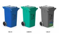 China Outdoor Dustbin Cleaning Products Baiyun Cleaning AF07321A Wholesale Big Size Foot-control Pedal 100L 120L 240LPlastic Waste Bin for sale