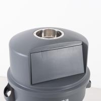 China AF07517-AF07518 120L Baiyun Cleaning Circular Garbage Can Waste Bin Trash Can for sale