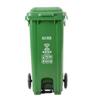 China Baiyun Cleaning AF07601C 120 Foot Control Middle Pedal Garbage Can Outdoor Trash Bin Plastic Bin Waste Bin Foot for sale