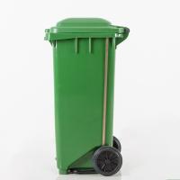 China Baiyun Cleaning AF07601C 120 Foot Control Middle Pedal Garbage Can Outdoor Trash Bin Plastic Bin Waste Bin Foot for sale