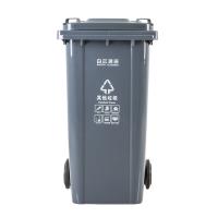 China Baiyun Cleaning Wholesale AF07602 240L Durable Dustbin Garbage Can Container Square Lid Trash Can for sale