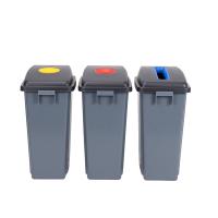 China AF07333  Baiyun Cleaning 60 L Outdoor Hotel Mall Waste Classification Bins Gathering Paper Bottle for sale