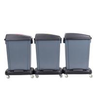 China AF07333  Baiyun Cleaning 60 L Outdoor Hotel Mall Waste Classification Bins Gathering Paper Bottle for sale