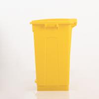 China Outdoor Dustbin Cleaning Products Baiyun Cleaning Wholesale 45LPlastic Foot-control Pedal Food Medical Classification Waste Bins for sale