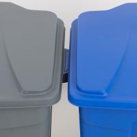 China Outdoor Dustbin Cleaning Products Baiyun Cleaning Wholesale 45LPlastic Foot-control Pedal Food Medical Classification Waste Bins for sale