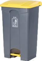 China Outdoor Dustbin Cleaning Products Wholesale Baiyun Cleaning AF07318 87L Outdoor Plastic Trash Bin Cleaning Product for sale
