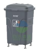 China Outdoor Dustbin Cleaning Products Baiyun Cleaning Wholesale Outdoor Plastic Garbage Can AF07301A 70L Foot-Control Garbage Can for sale
