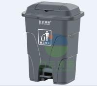 China Outdoor Dustbin Cleaning Products Baiyun Cleaning Wholesale AF07339 60L  AF07340 80L Trash Bin with  Big and Small Lids for sale