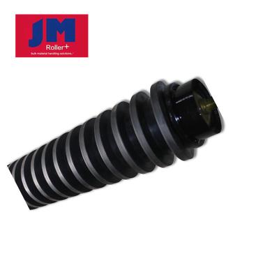 China Heavy-duty spiral roller prevents material buildup and extends belt life for reliable conveyor performance for sale