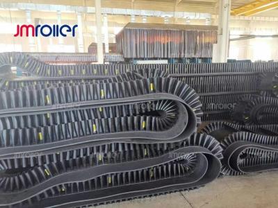 China Corrugated Sidewall Conveyor Belt Offers Stable Bulk Material Transport at Steep Angles for sale