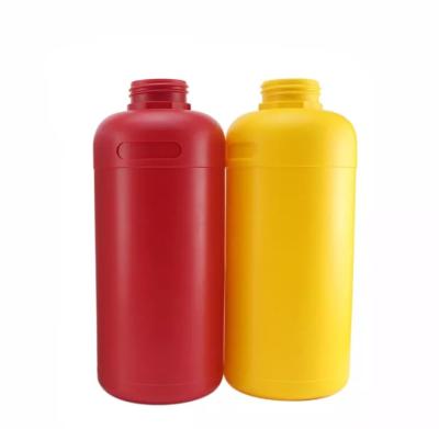China 1L HDPE Plastic Chemical Bottle Empty Ink Storage Bottles with Caps Custom Color for sale