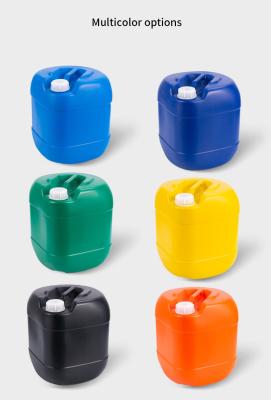China 25L Square HDPE Plastic Container Chemical Drum Stackable 25 Liter for sale