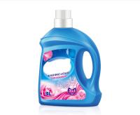 China 3L HDPE Empty Plastic Bottle Reusable Cleaner Liquid Container for Detergents for sale