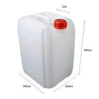 China White HDPE Square Water Tank 20 Liter 47mm Caliber 750g Food Grade Plastic Bucket for sale