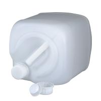China Paint 10L HDPE Container 317mm Screw Plastic Cap Square Plastic Barrels for sale