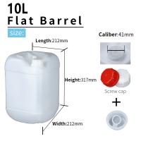 China Paint 10L HDPE Container 317mm Screw Plastic Cap Square Plastic Barrels for sale