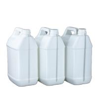 China 5L HDPE Square Plastic Bucket 220g White Food Grade Container with Lid for sale