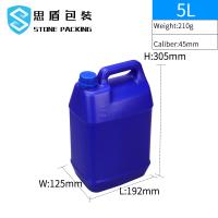 China HDPE 5L Square Plastic Bucket 45mm Caliber Food Grade BPA Free for sale