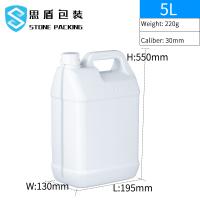China Caliber 30mm HDPE Plastic Bottle 5L Plastic Drum 220g for sale