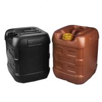 China Plastic Tight Head 25L 5 Gallon HDPE Chemical Container 63mm Rieke Opening for sale