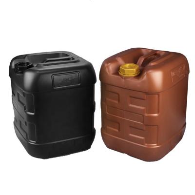 China Plastic Tight Head 25L 5 Gallon HDPE Chemical Container 63mm Rieke Opening for sale