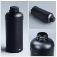 China Acid Etch LML Detergent Matte Black Plastic Bottles 110*220*43mm for sale