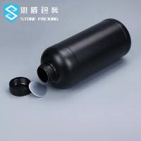 China Acid Etch LML Detergent Matte Black Plastic Bottles 110*220*43mm for sale