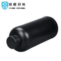 China Acid Etch LML Detergent Matte Black Plastic Bottles 110*220*43mm for sale