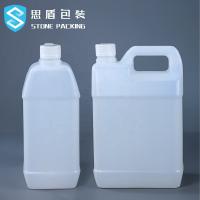 China 4L 1 Gallon HDPE Jerry Can 176x108x280mm Translucent Food Grade Chemical Container for sale