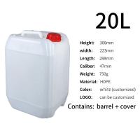 China Chemical Storage White Translucent 41mm Hdpe Jerry Can 20 Litre for sale