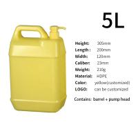 China SIDUN HDPE 5l Plastic Bottle With Handle 200*120*305mm for sale