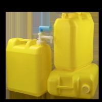 China Food Grade 20L HDPE Water Storage Tank 47mm Camping Container 180x175x265mm for sale