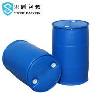 China Blue HDPE 55 Gallon Plastic Drum 200L Sealed Oil Barrel with Double Lid UN Rated for sale
