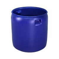 China ISO9001 150L HDPE Plastic Barrel 530x570x610mm Food Grade Blue Drum with Iron Ring for sale
