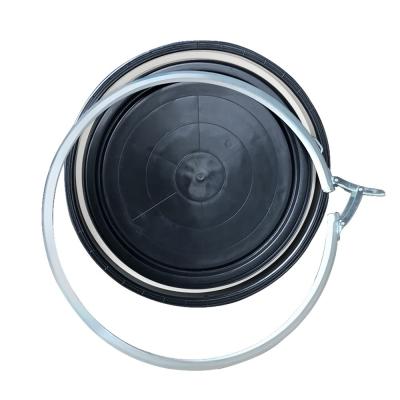 China 160L 160KG HDPE Plastic Chemical Drum with Iron Hoop Ring for Liquid Storage for sale
