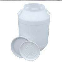 China White HDPE 100% Chemical 60l Plastic Barrel With Cover for sale