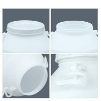 China Liquids Packaging Cylinder 160L Blue HDPE Plastic Container Drum 80 Degree for sale