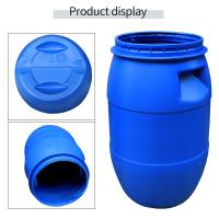 China Cylinder HDPE Plastic Container 30l 160l With Iron Hoop for sale