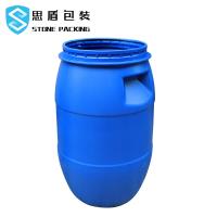 China Cylinder HDPE Plastic Container 30l 160l With Iron Hoop for sale