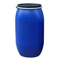 China 150L HDPE Plastic Barrel with Iron Ring Strong Sealing Chemical Container Blue for sale