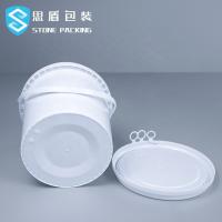 China HDPE 5 Gallon Plastic Paint Bucket 20L with Handle 1.1mm Thickness Industrial Pail for sale