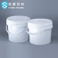 China HDPE 5 Gallon Plastic Paint Bucket 20L with Handle 1.1mm Thickness Industrial Pail for sale