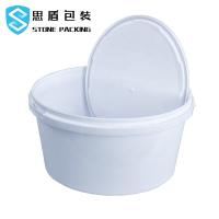 China 5L Round Plastic Paint Bucket with Lid 265mm Caliber PP Chemical Container for sale