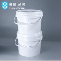 China 5L PP White Chemical Round Plastic Container 222mm Diameter 360g for sale